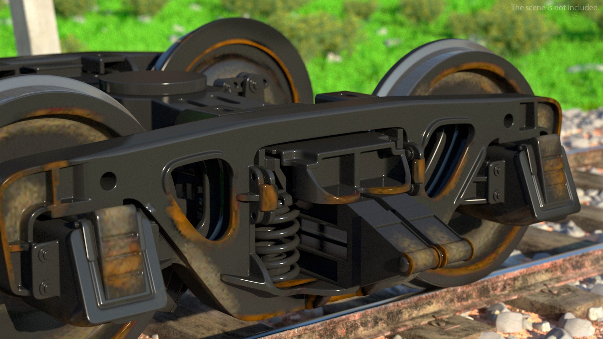 Old Railway Wheels 3D Model - TurboSquid 2146612