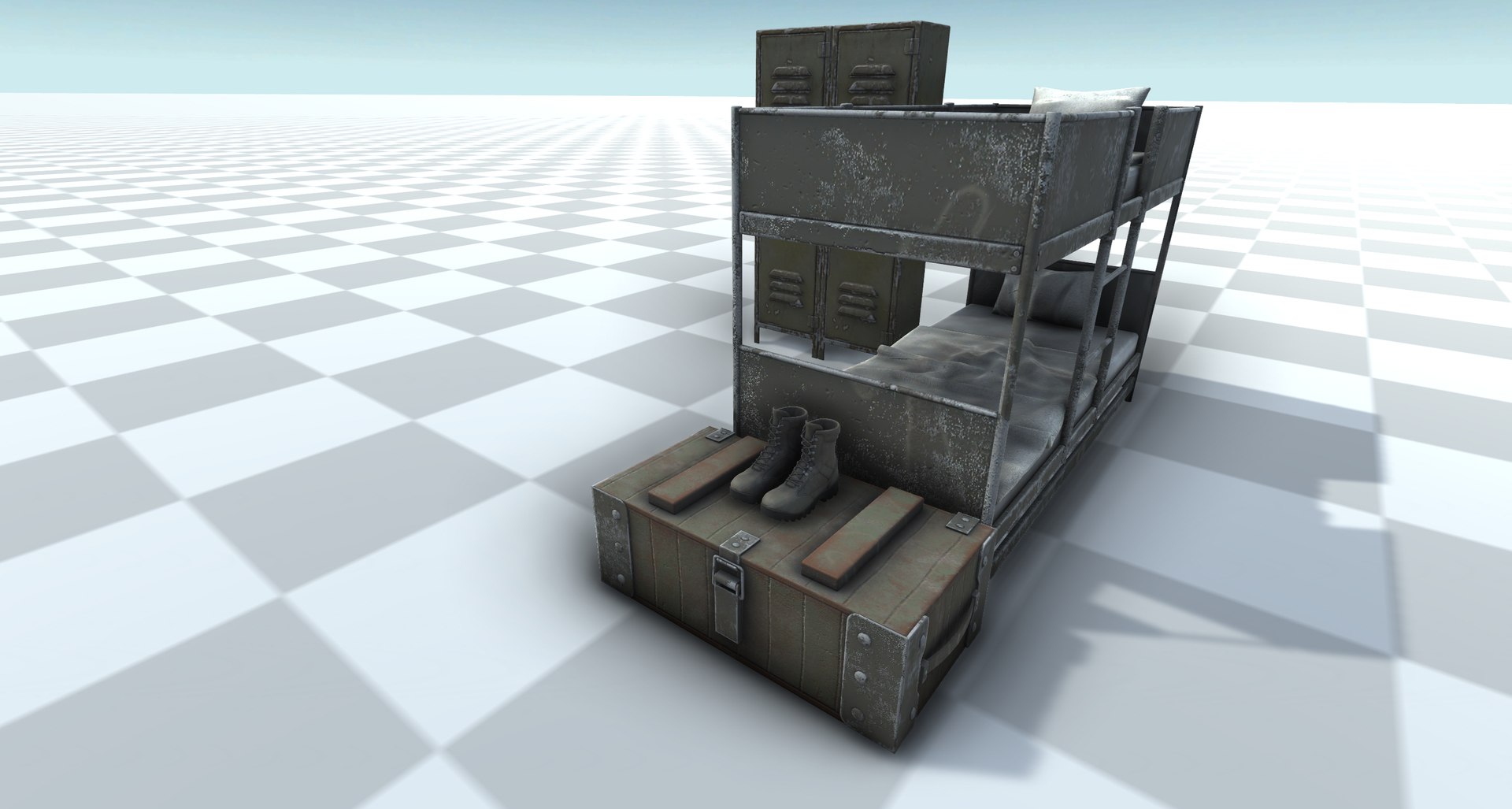3D Military Barrack Interieur Model - TurboSquid 2153672