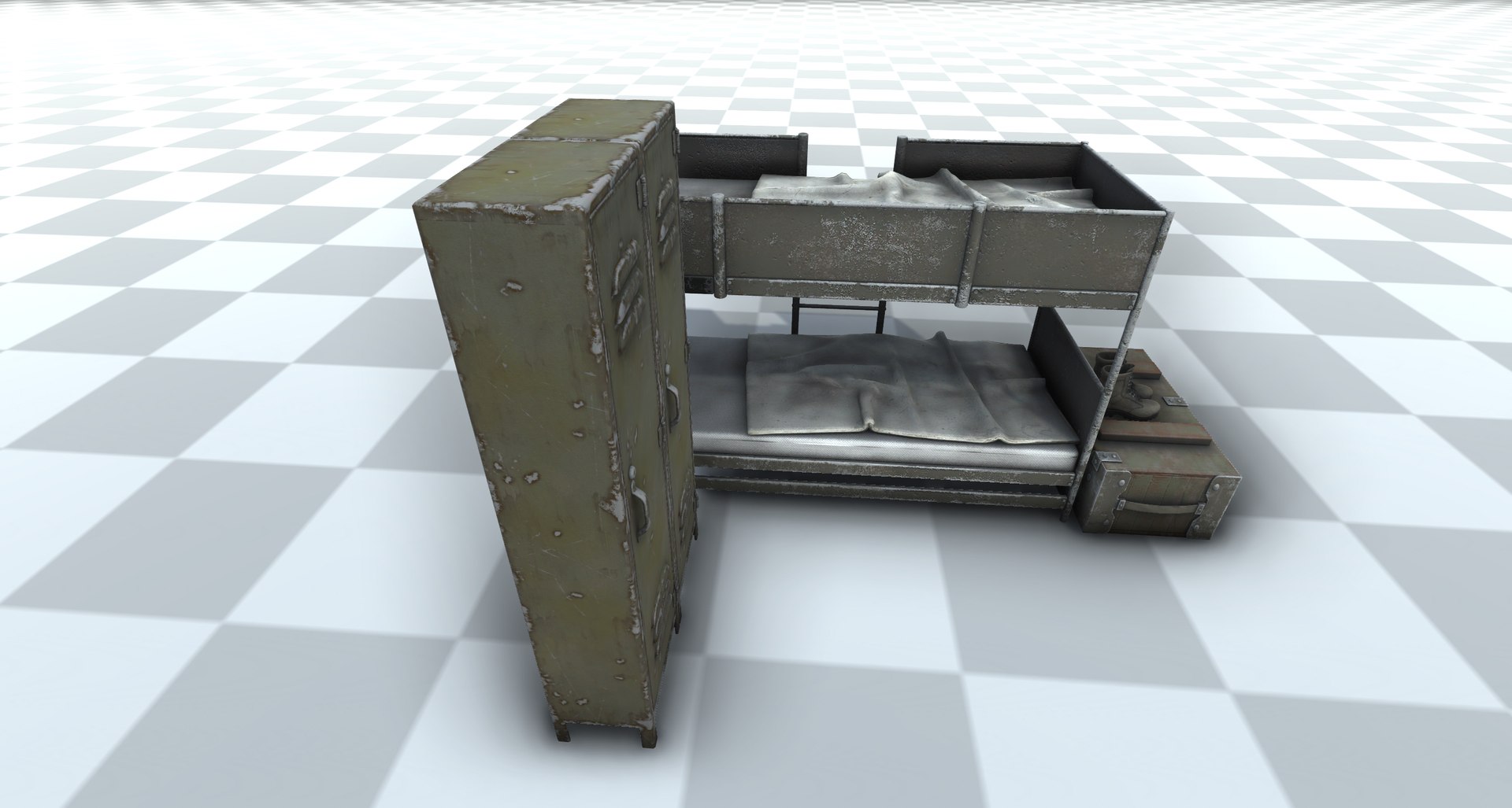 3D Military Barrack Interieur Model - TurboSquid 2153672