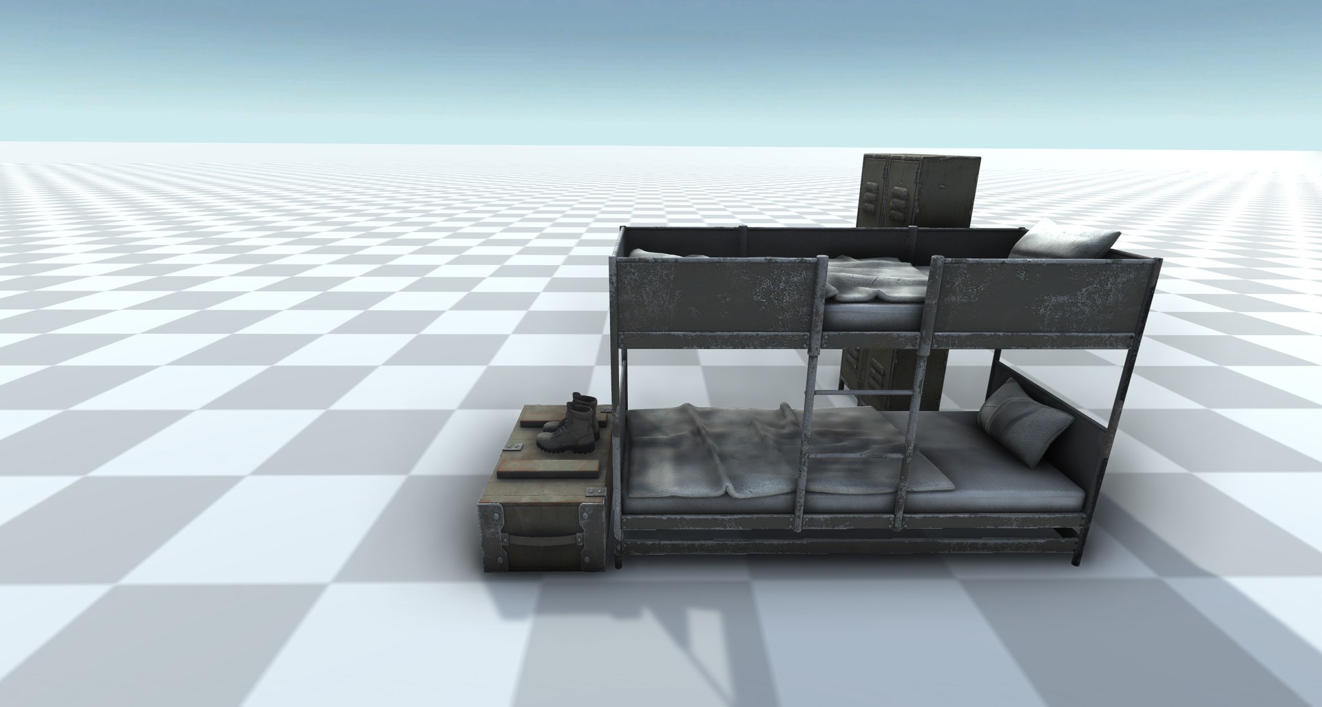 3D Military Barrack Interieur Model - TurboSquid 2153672