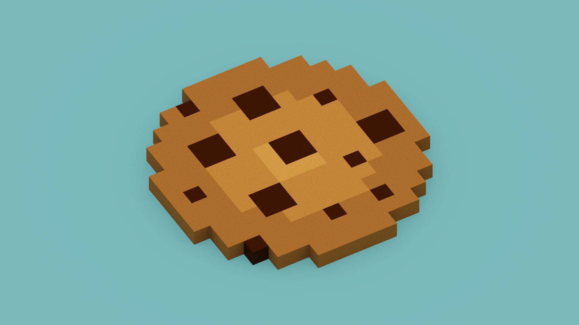 3D Model Voxel Cookie - TurboSquid 2050742