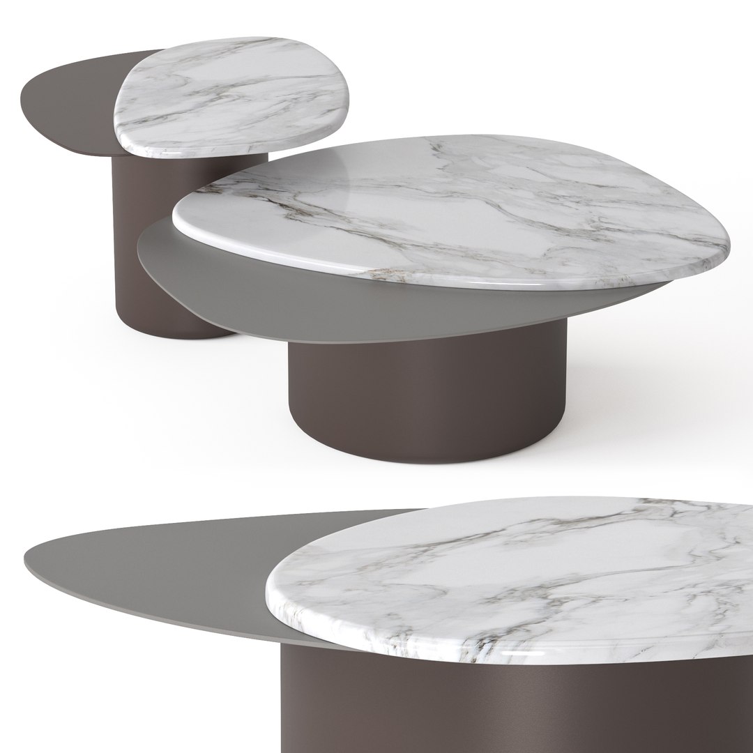 3D Natuzzi Splash Coffee Tables - TurboSquid 2115732
