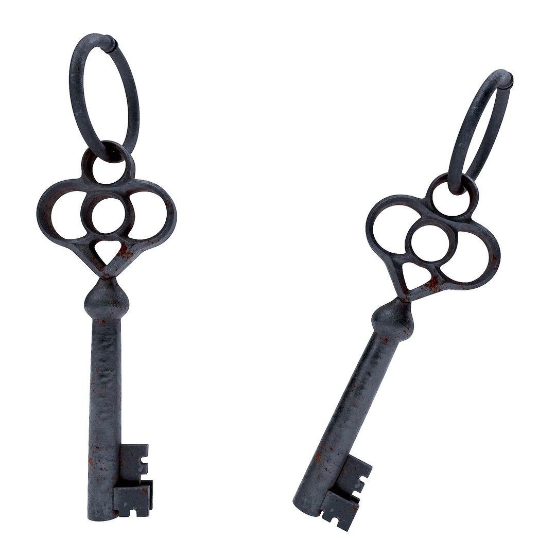 Metal key 3D model - TurboSquid 1982416