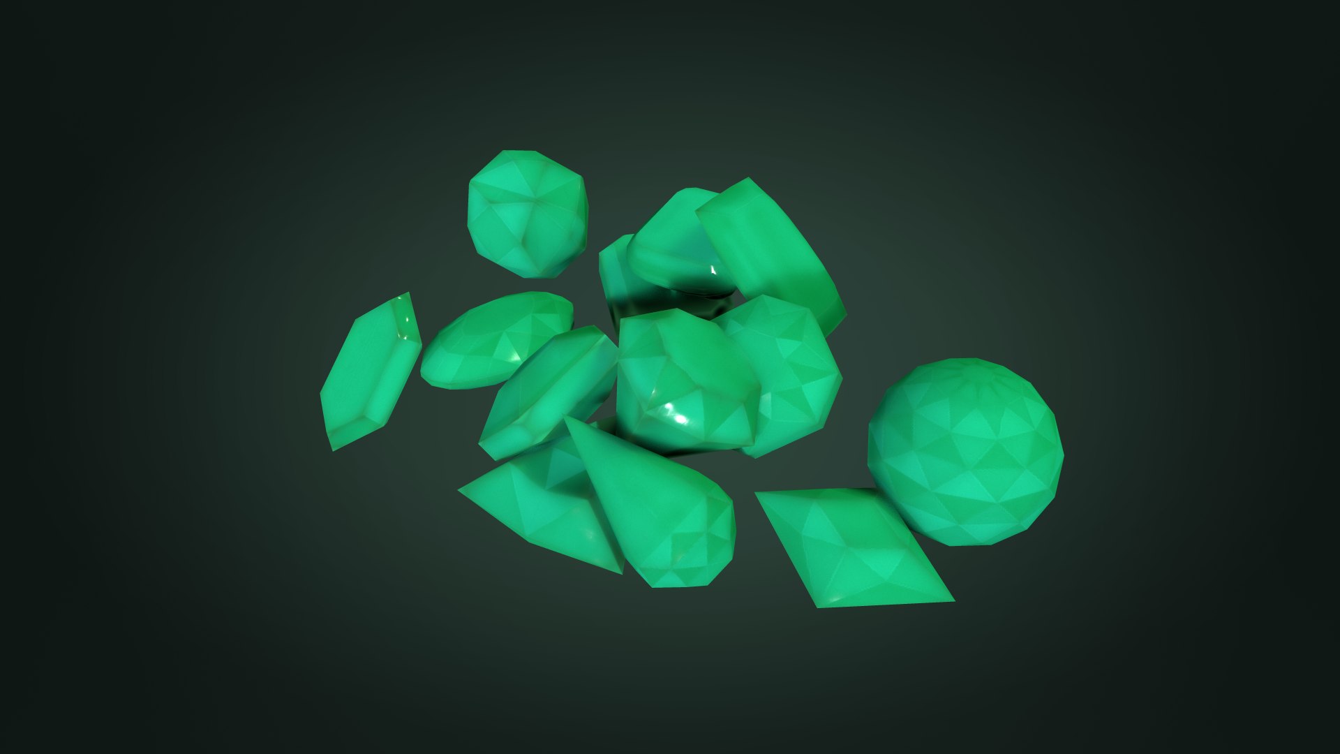 Gemstone gem stone 3D model - TurboSquid 1683136