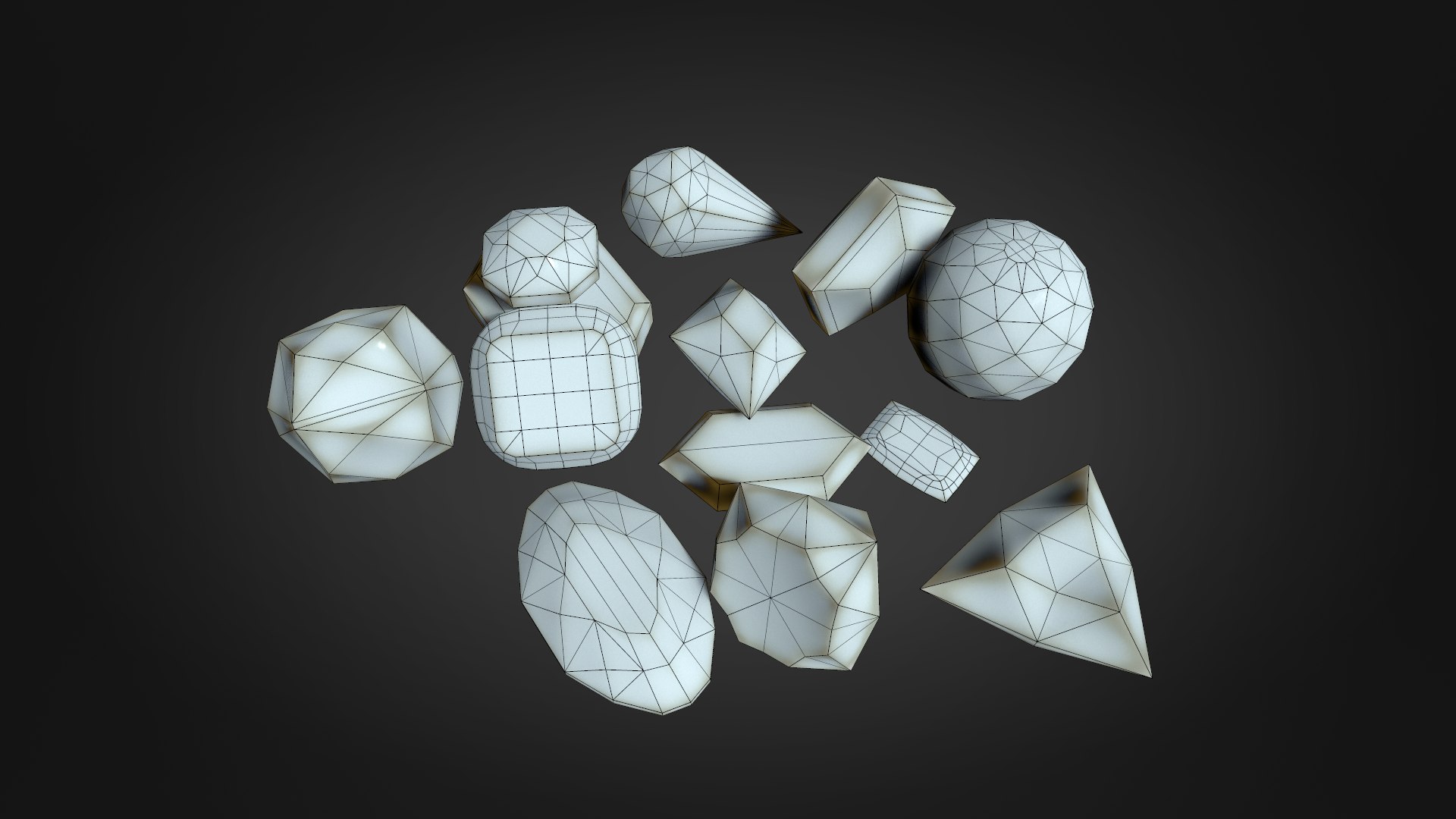 Gemstone gem stone 3D model - TurboSquid 1683136