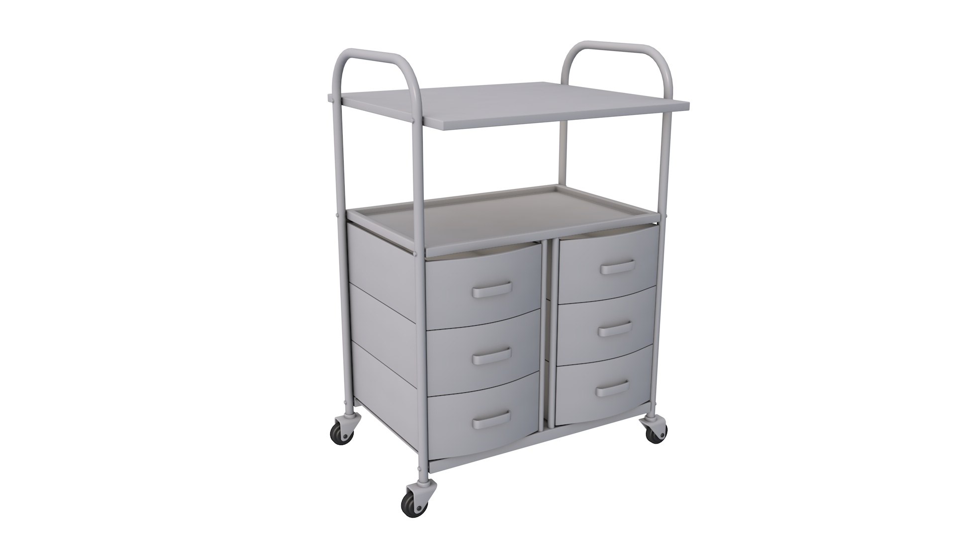 Doctors Office Cart On Wheels 3D Model - TurboSquid 2211602