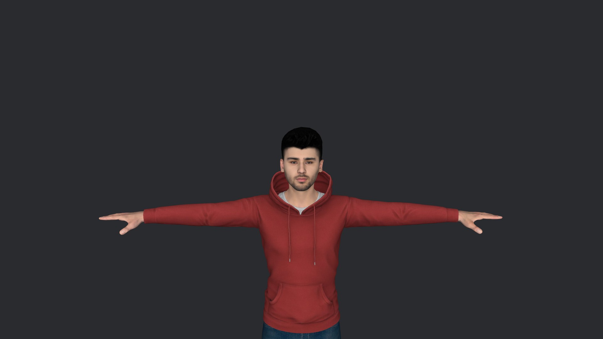 3D Model Zayn Malik Hyper Realistic Full Body Fully Rigged 3D Character ...