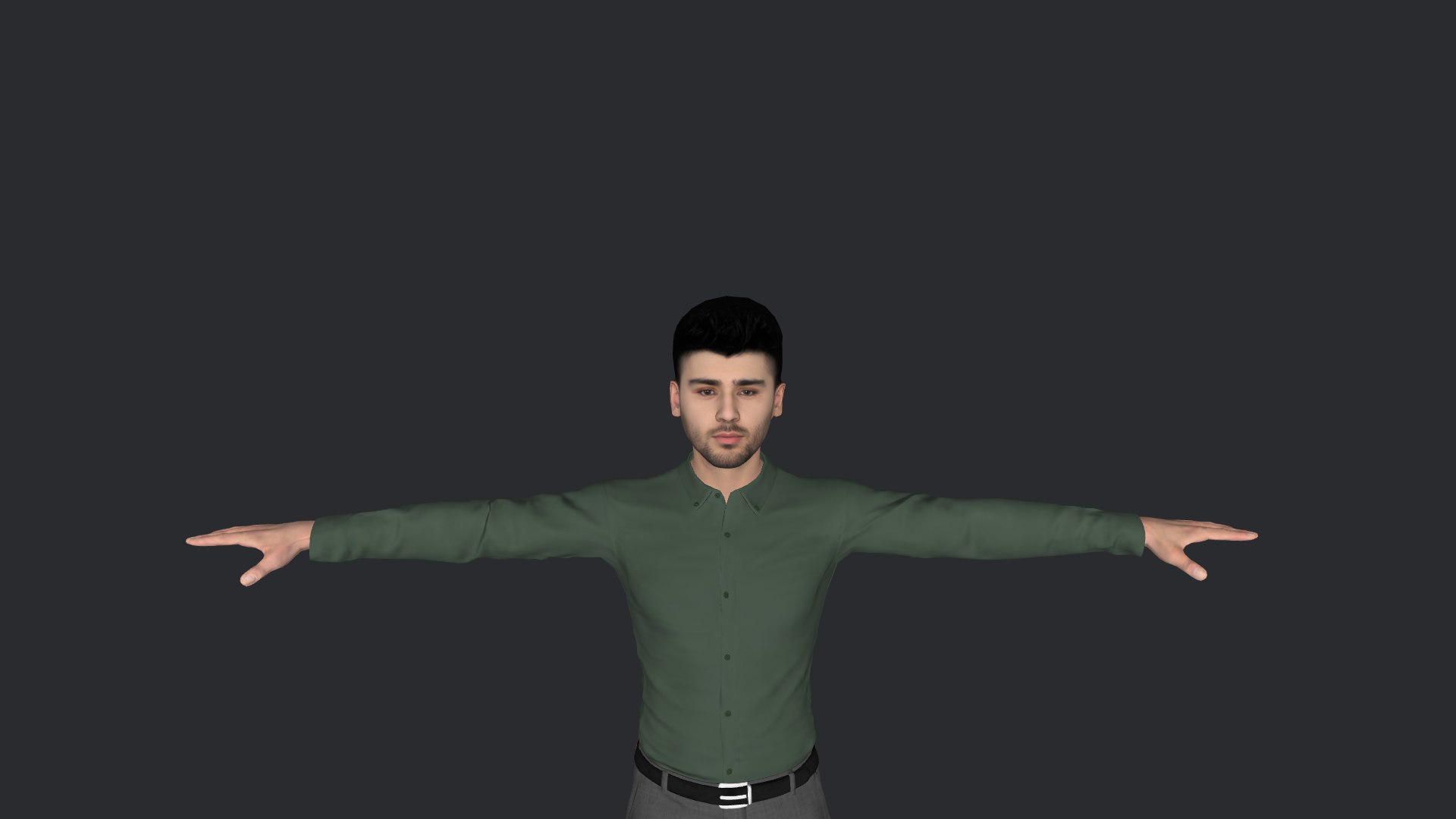 3D Model Zayn Malik Hyper Realistic Full Body Fully Rigged 3D Character ...