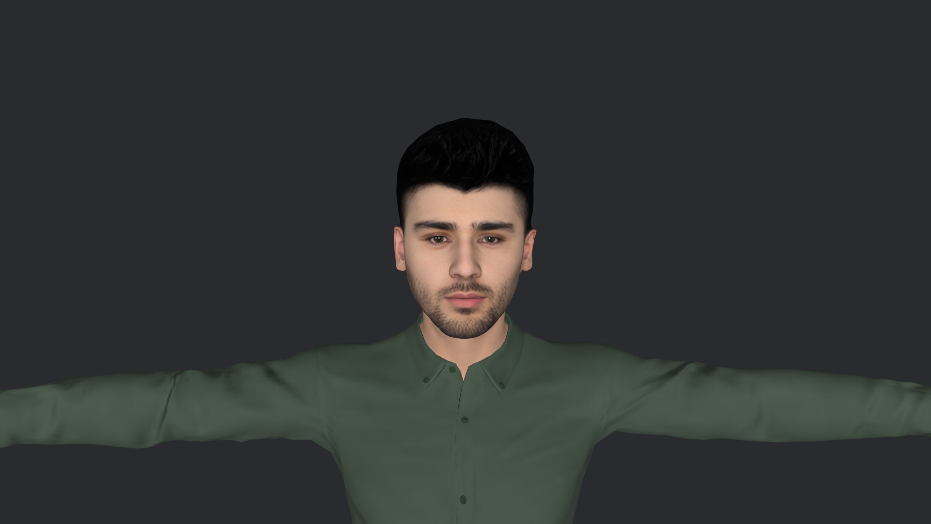3D Model Zayn Malik Hyper Realistic Full Body Fully Rigged 3D Character ...