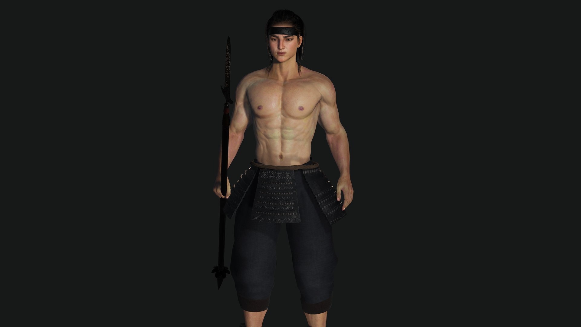AAA 3D REALISTIC ASIAN JAPANESE CHARACTER - WARRIOR or KNIGHT 3D model ...