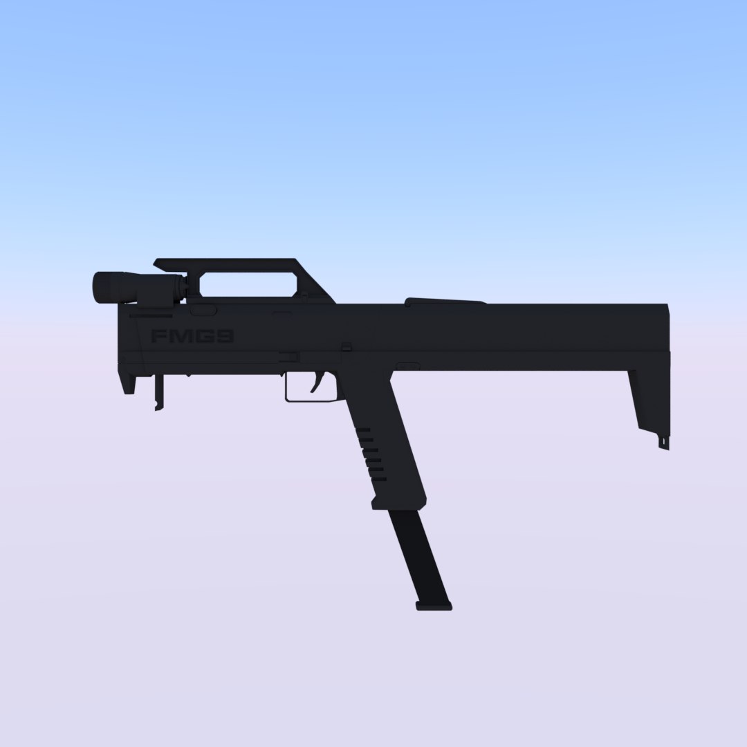 Fmg9 Skin Gun 3D Model - TurboSquid 1290343