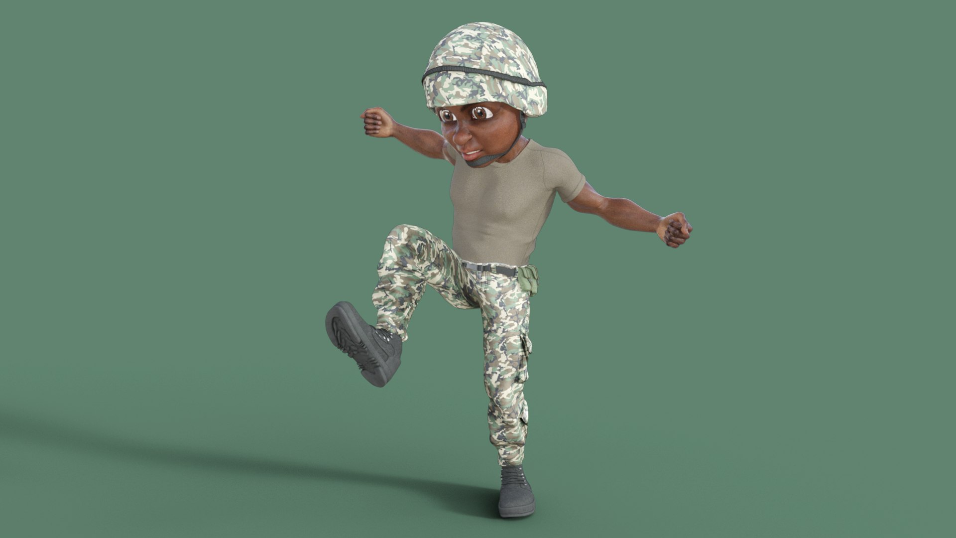 3D Cartoon Soldier 3D Model - TurboSquid 1923382
