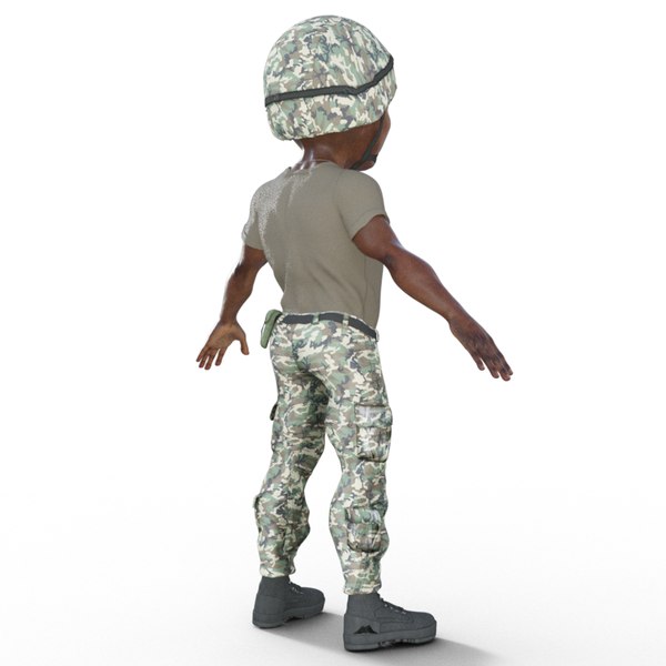 modelo 3d 3D Cartoon Soldier - TurboSquid 1923382