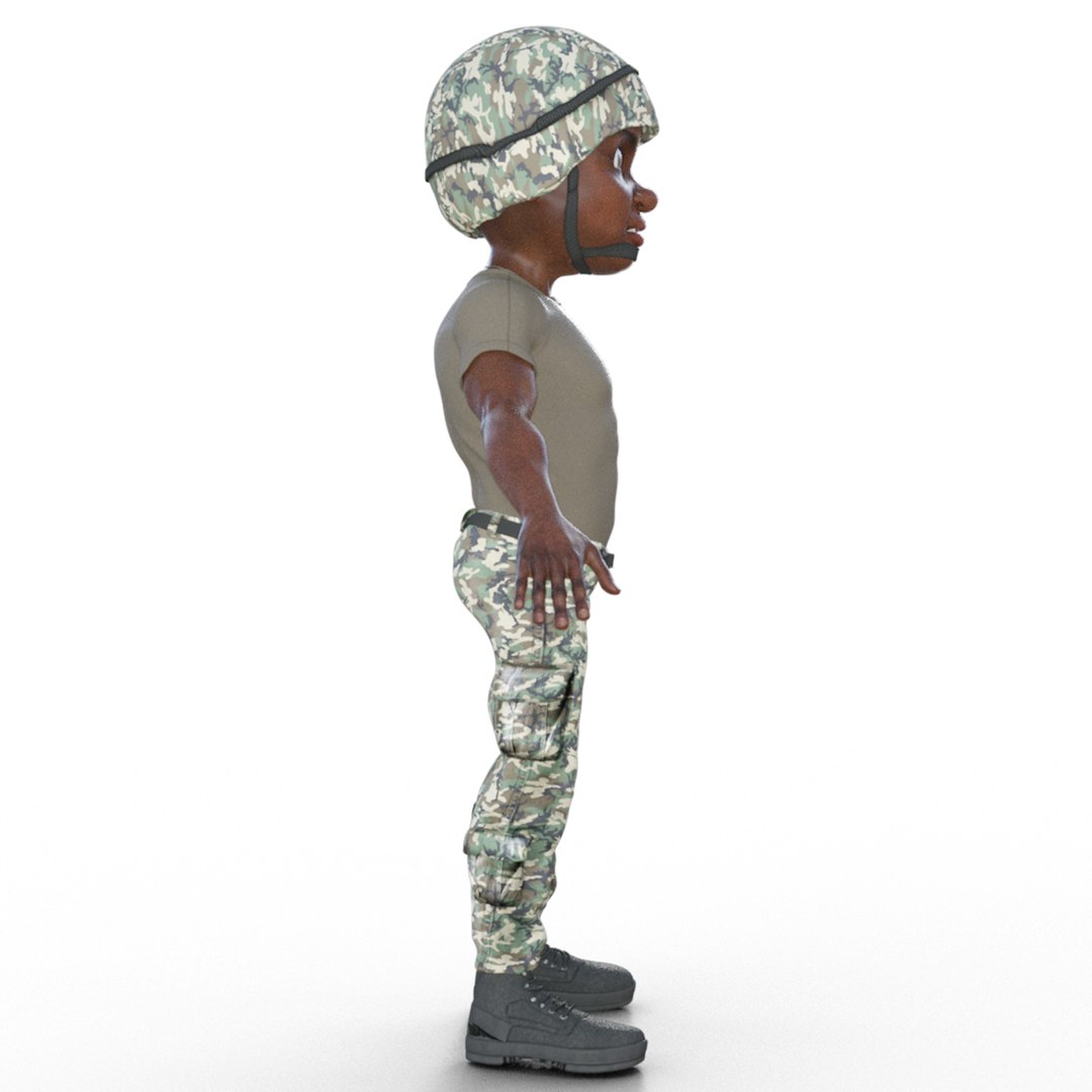 3D Cartoon Soldier 3D Model - TurboSquid 1923382