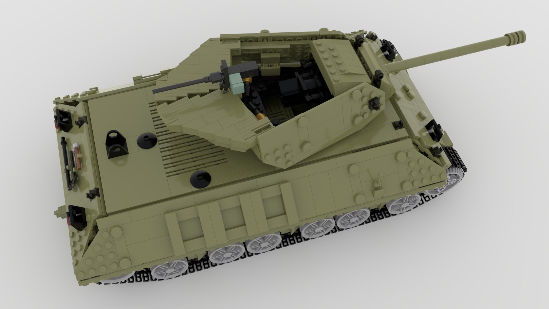 Lego M10 Wolverine Tank Destroyer 3D Model - TurboSquid 1877312