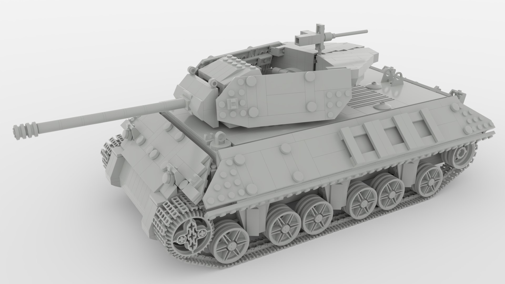Lego M10 Wolverine Tank Destroyer 3D Model - TurboSquid 1877312