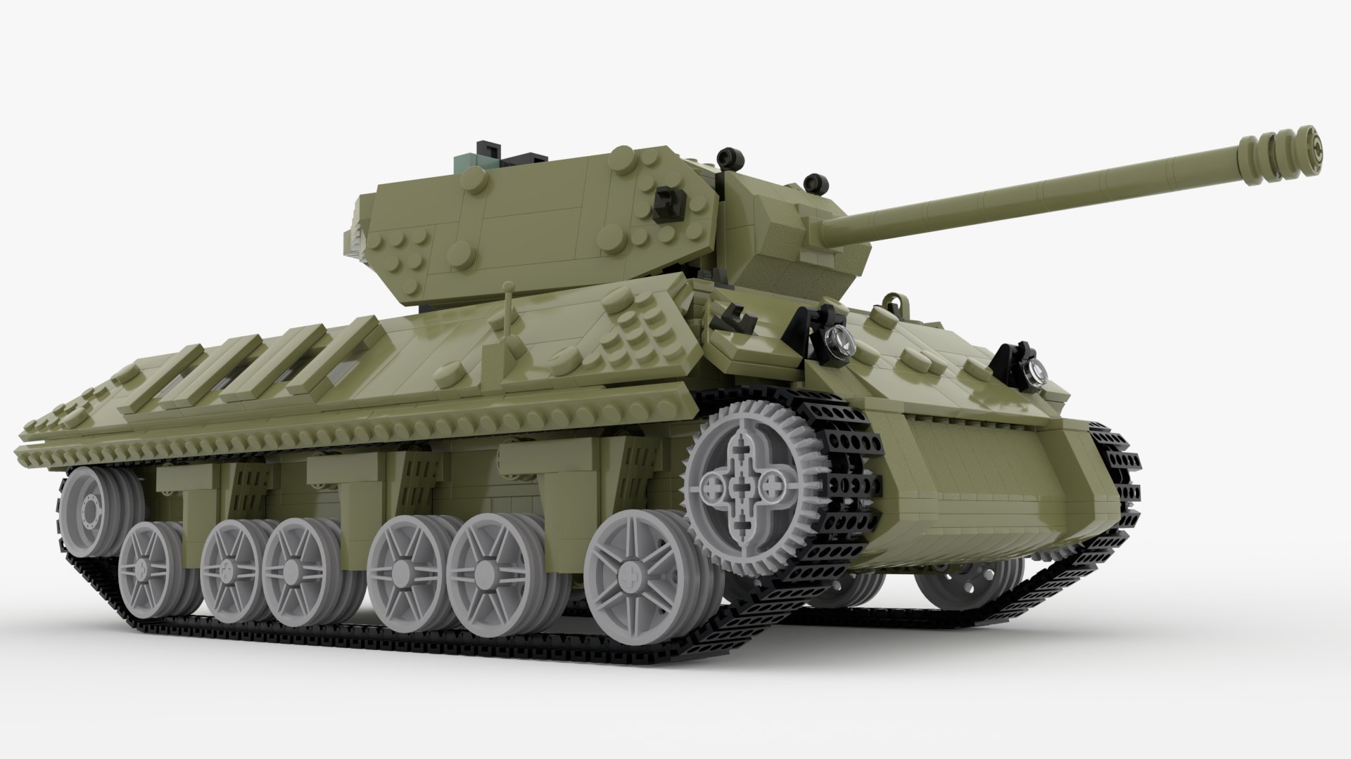 Lego M10 Wolverine Tank Destroyer 3D Model - TurboSquid 1877312