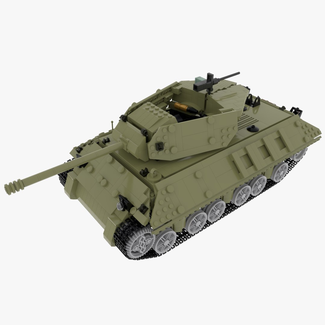 Lego M10 Wolverine Tank Destroyer 3D model - TurboSquid 1877312