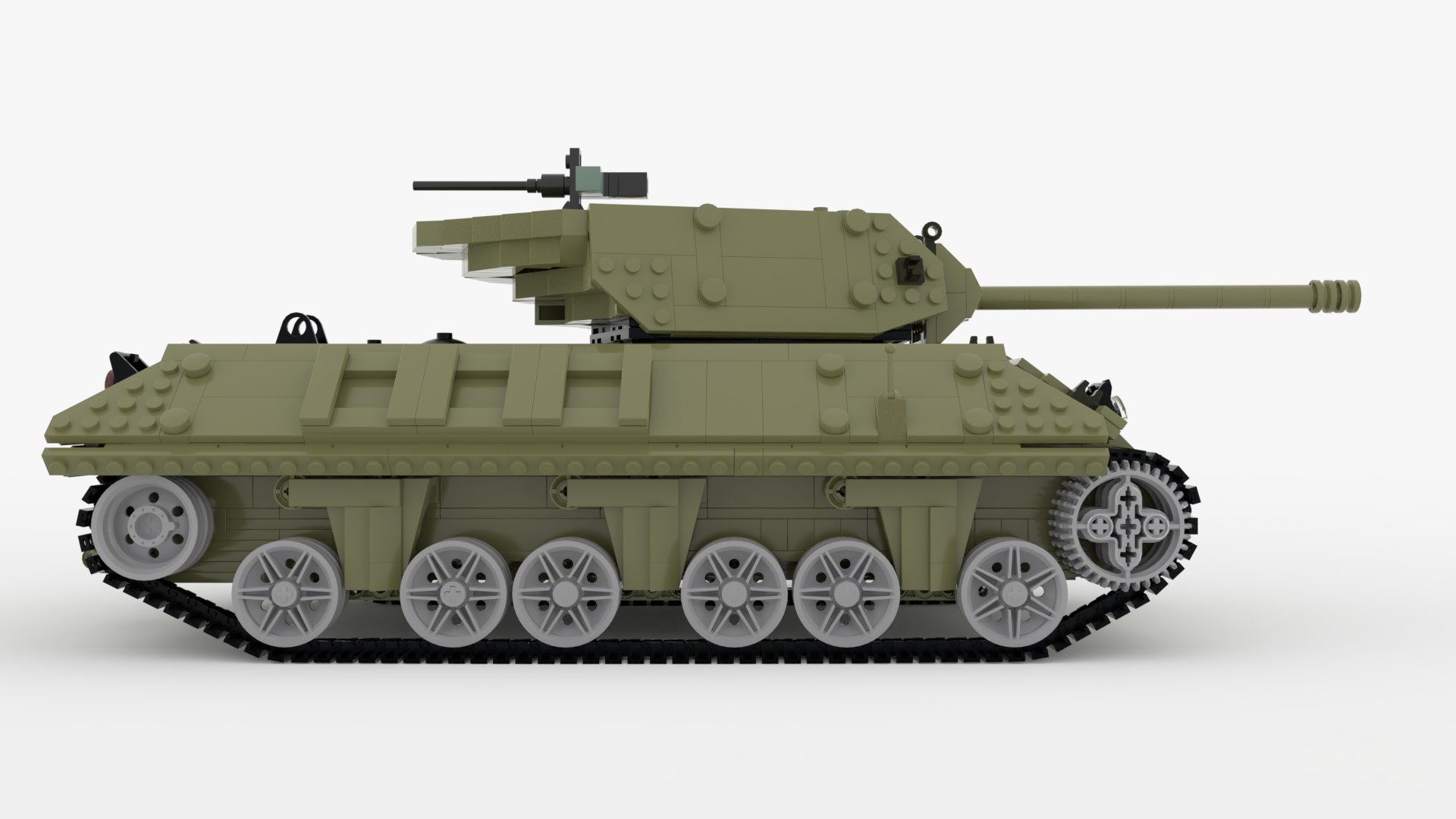 Lego M10 Wolverine Tank Destroyer 3D Model - TurboSquid 1877312