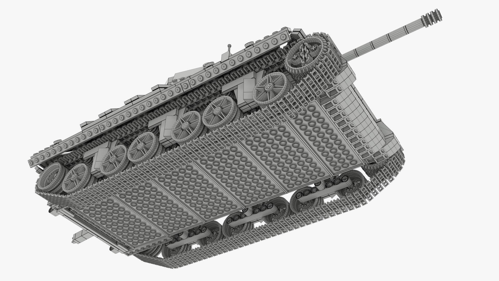 Lego M10 Wolverine Tank Destroyer 3D Model - TurboSquid 1877312