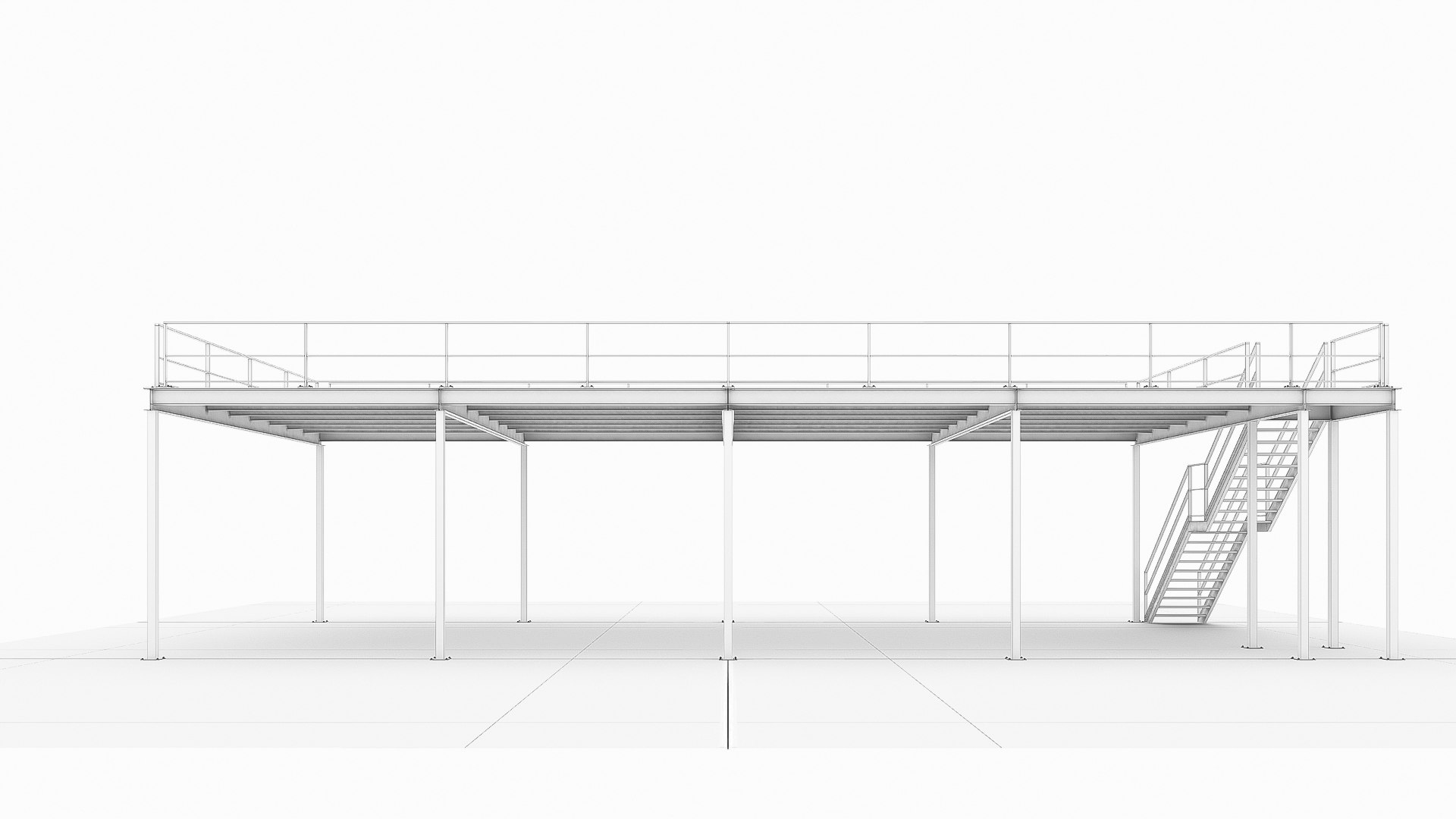 3D Model Mezzanine 02 - TurboSquid 1914443