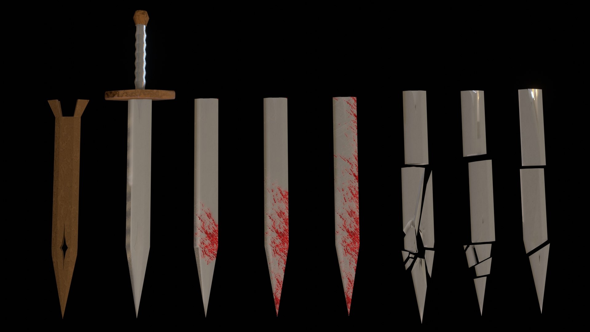 3D PBR Beginner Sword - TurboSquid 1738671