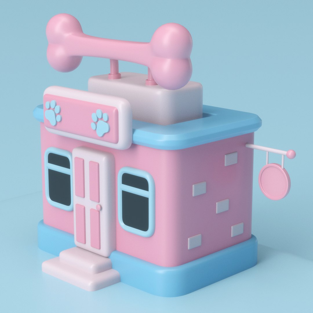 Pet Shop 02 Model - TurboSquid 1764726