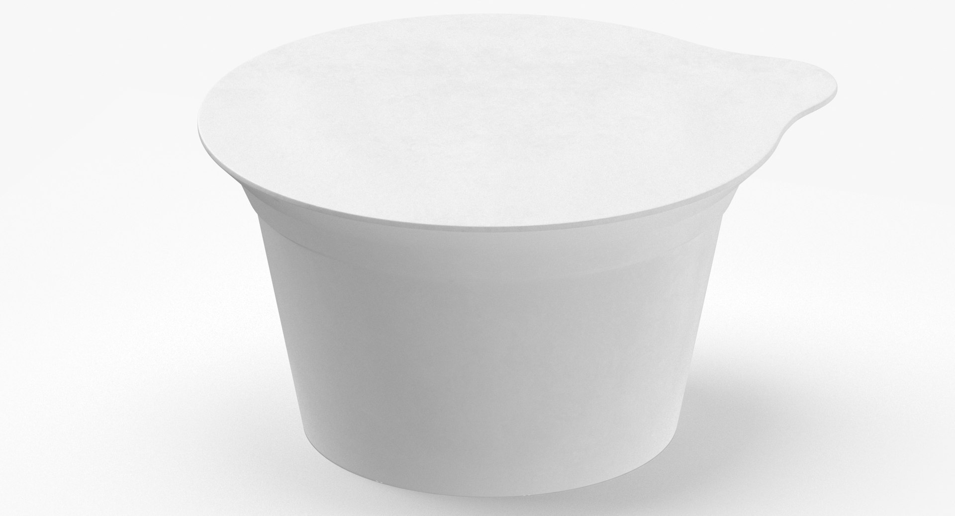 Yogurt Container Type 03 Single And 4-Pack Blank And Generic Label 3D ...