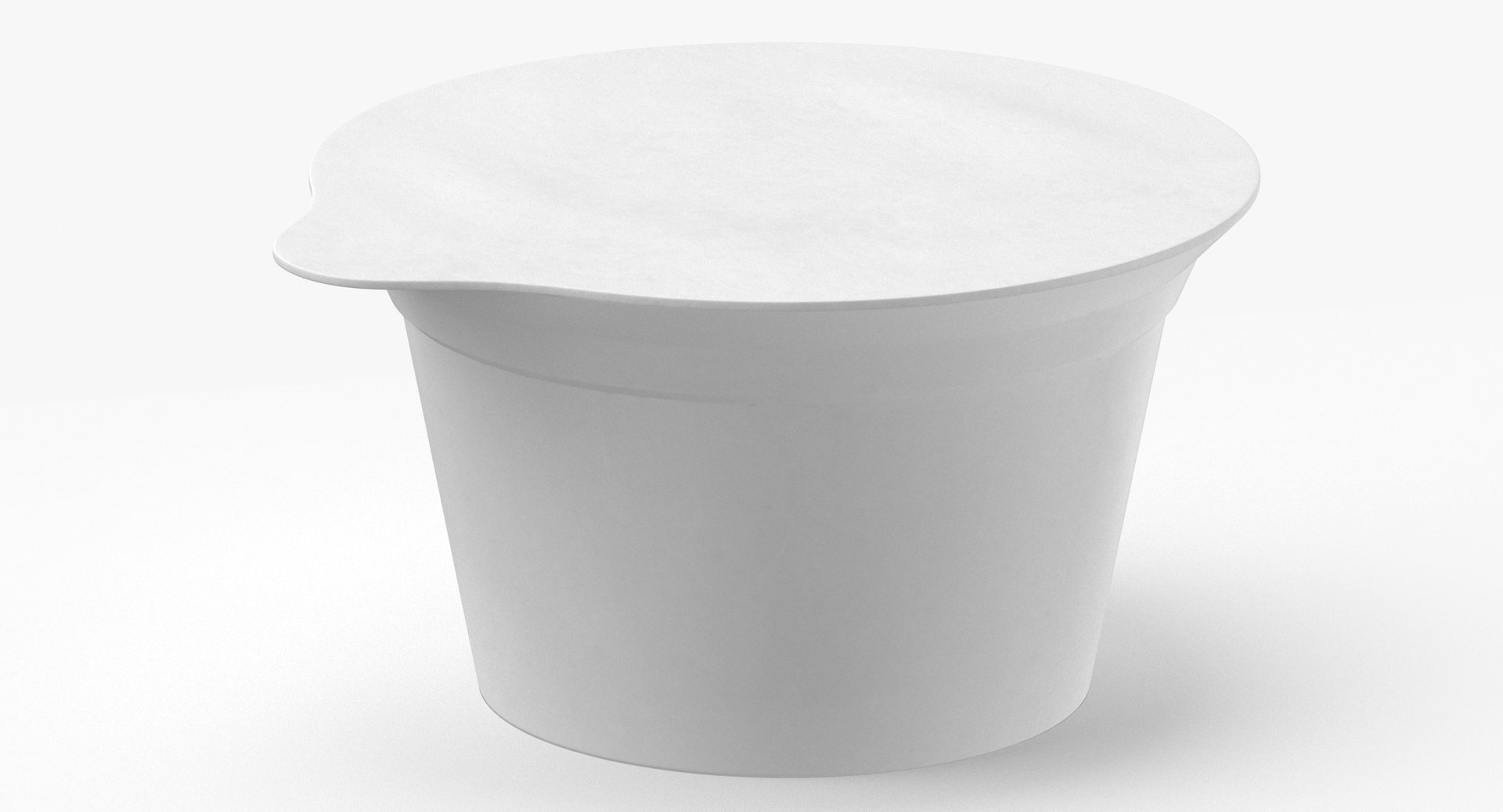 Yogurt Container Type 03 Single And 4-Pack Blank And Generic Label 3D ...