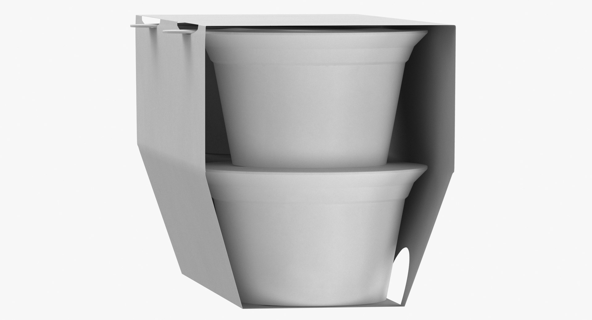 Yogurt Container Type 03 Single And 4-Pack Blank And Generic Label 3D ...