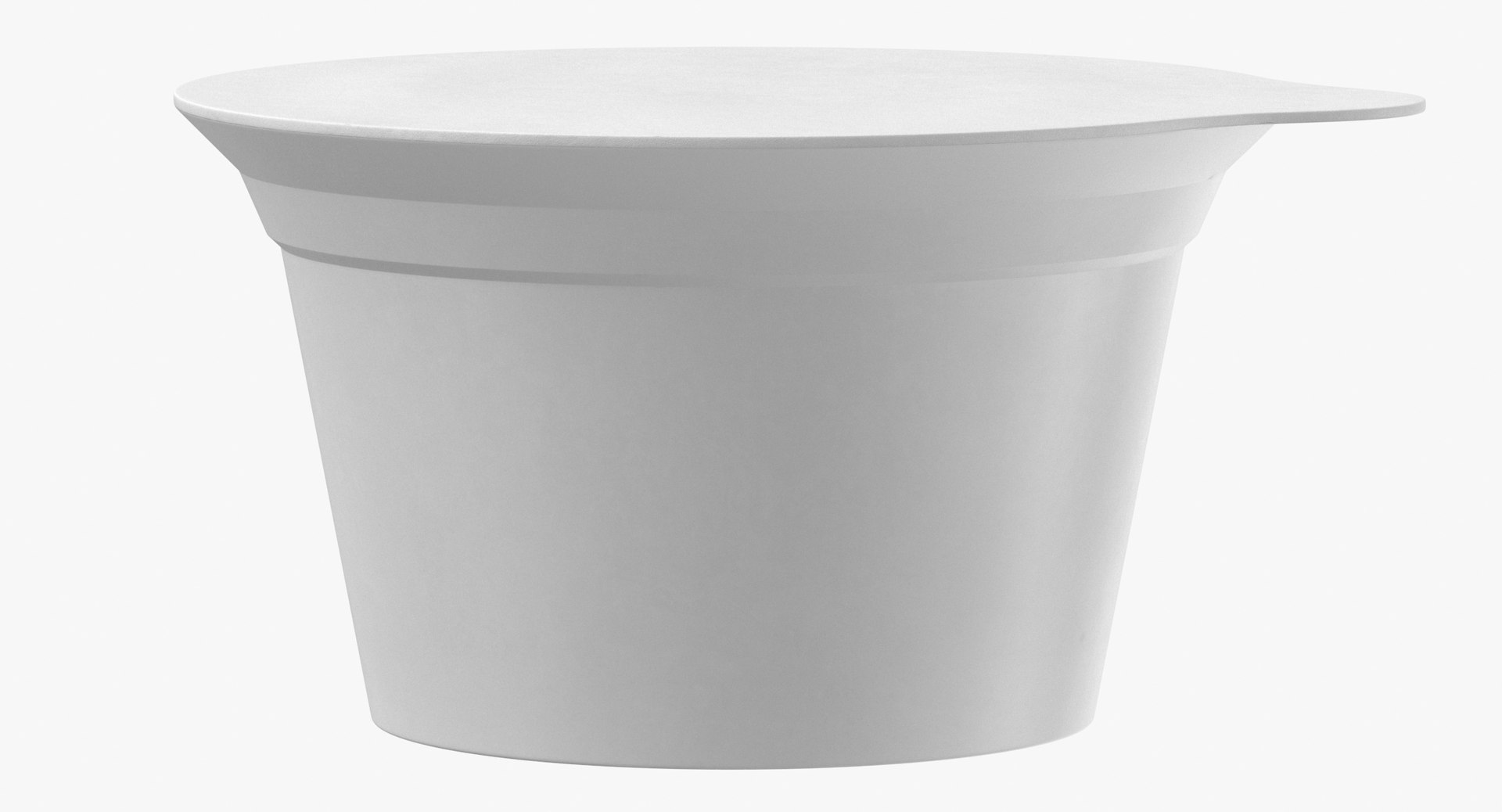 Yogurt Container Type 03 Single And 4-Pack Blank And Generic Label 3D ...