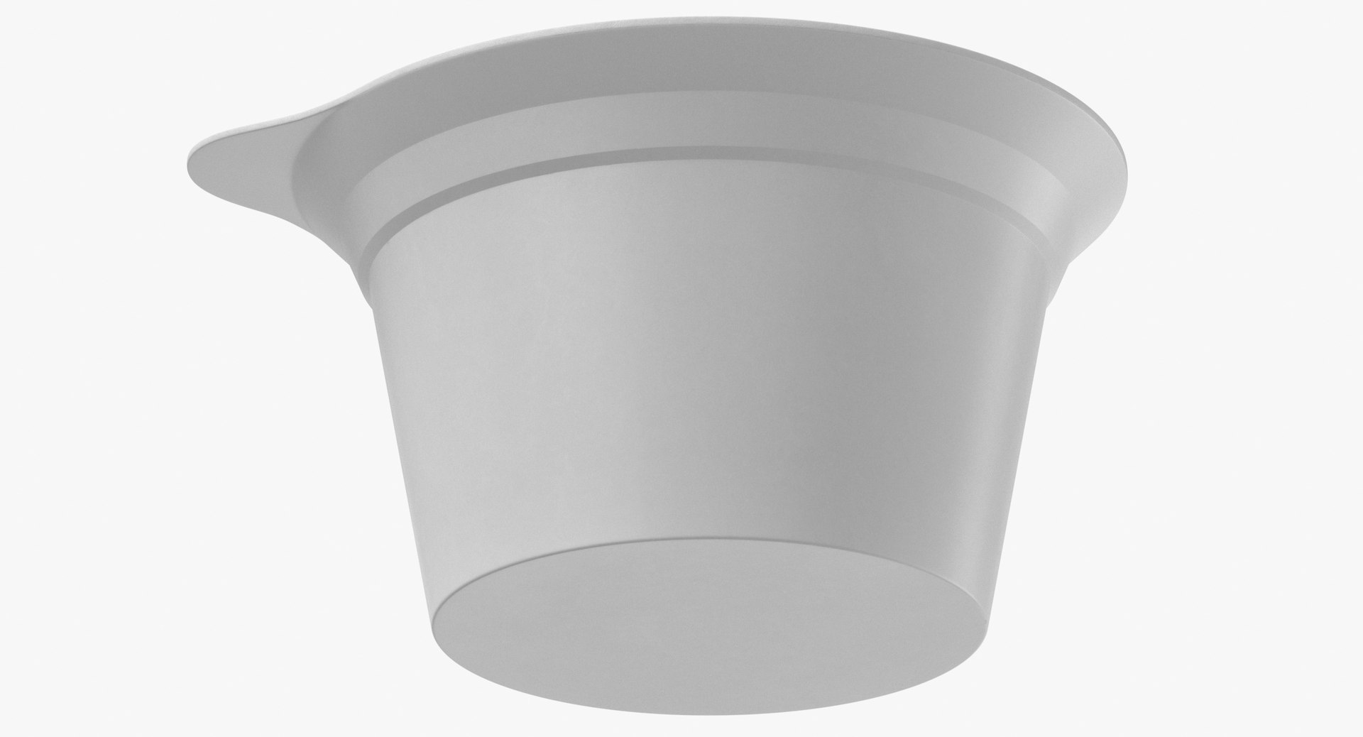 Yogurt Container Type 03 Single And 4-Pack Blank And Generic Label 3D ...