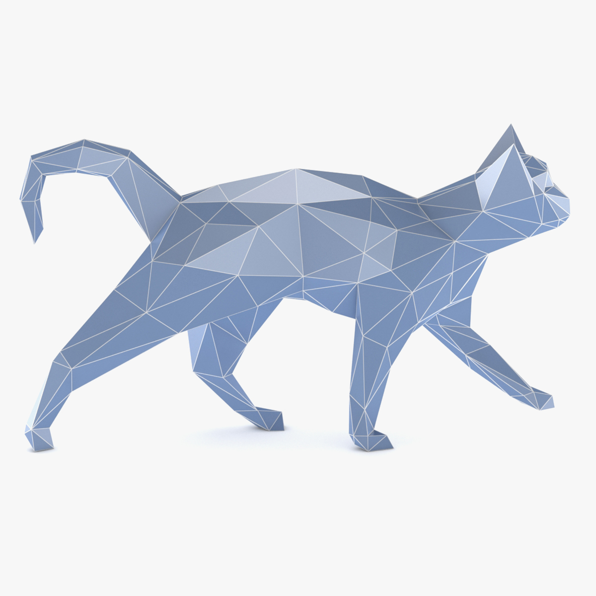 Gato Low Poly Modelo 3D - TurboSquid 1701402