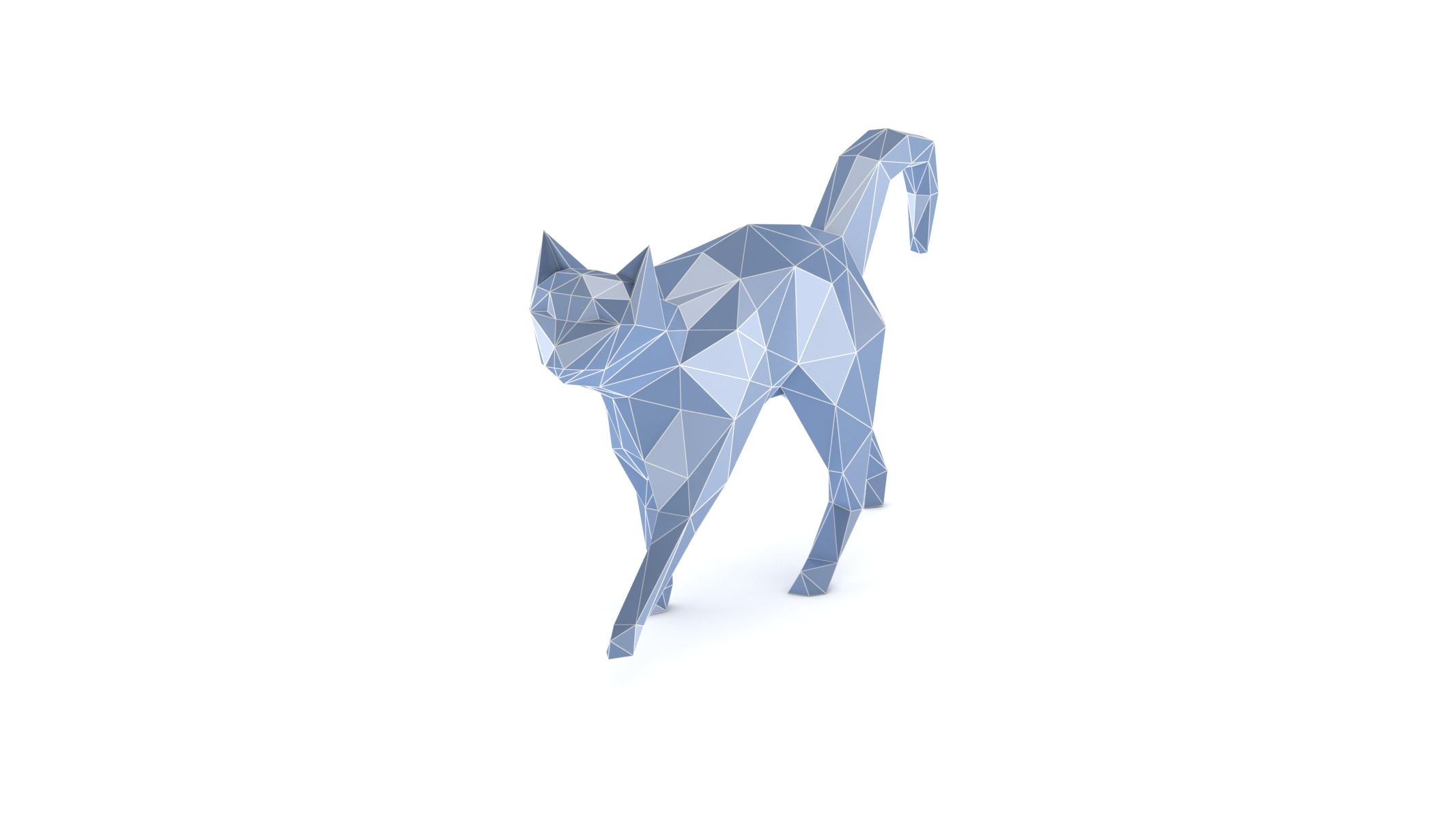 Gato Low Poly Modelo 3D - TurboSquid 1701402
