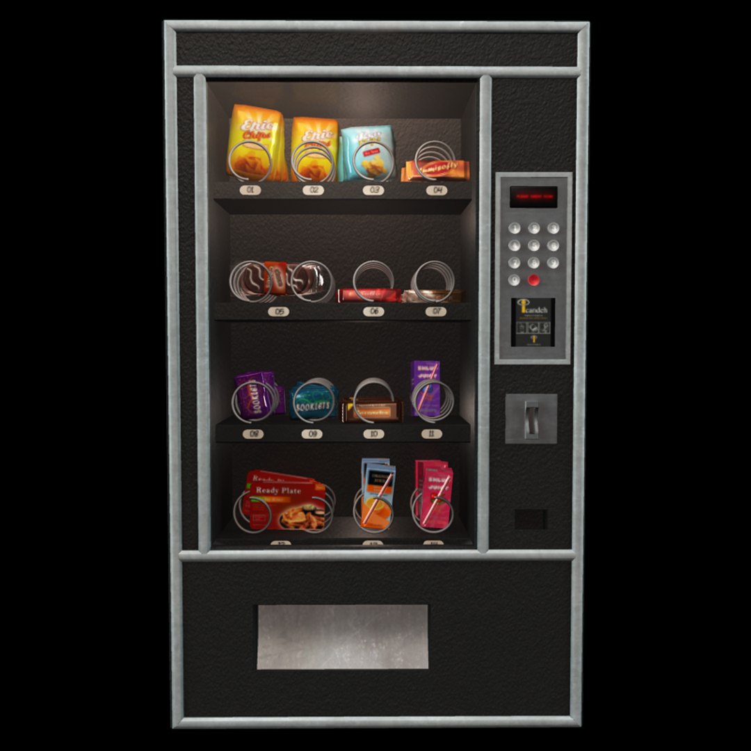 Vending Machine Snacks Candy 3d Model