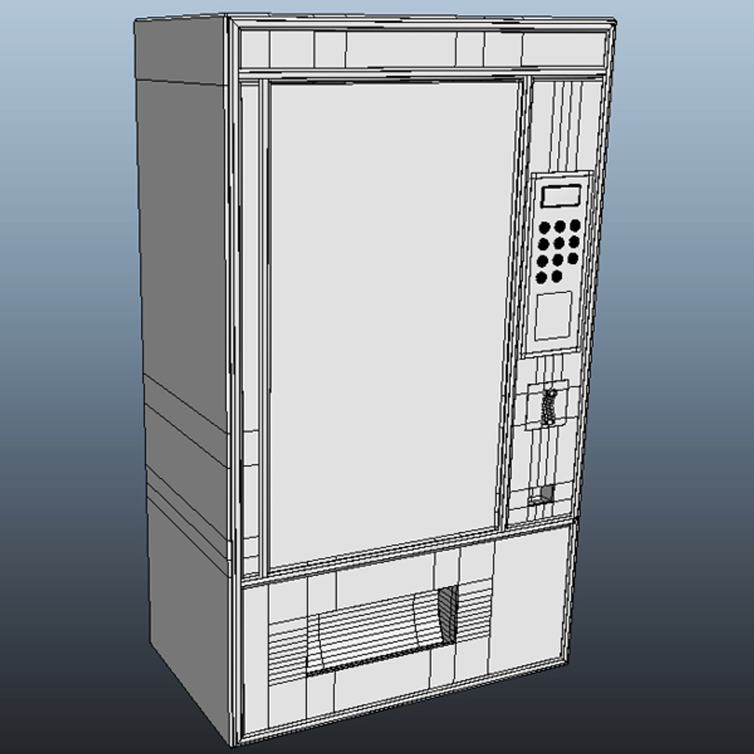 Vending Machine Snacks Candy 3d Model