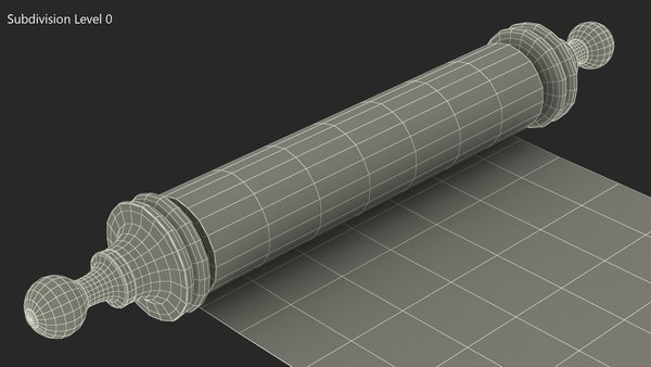 3D model Antique Unfolded Blank Paper Scroll - TurboSquid 1779277