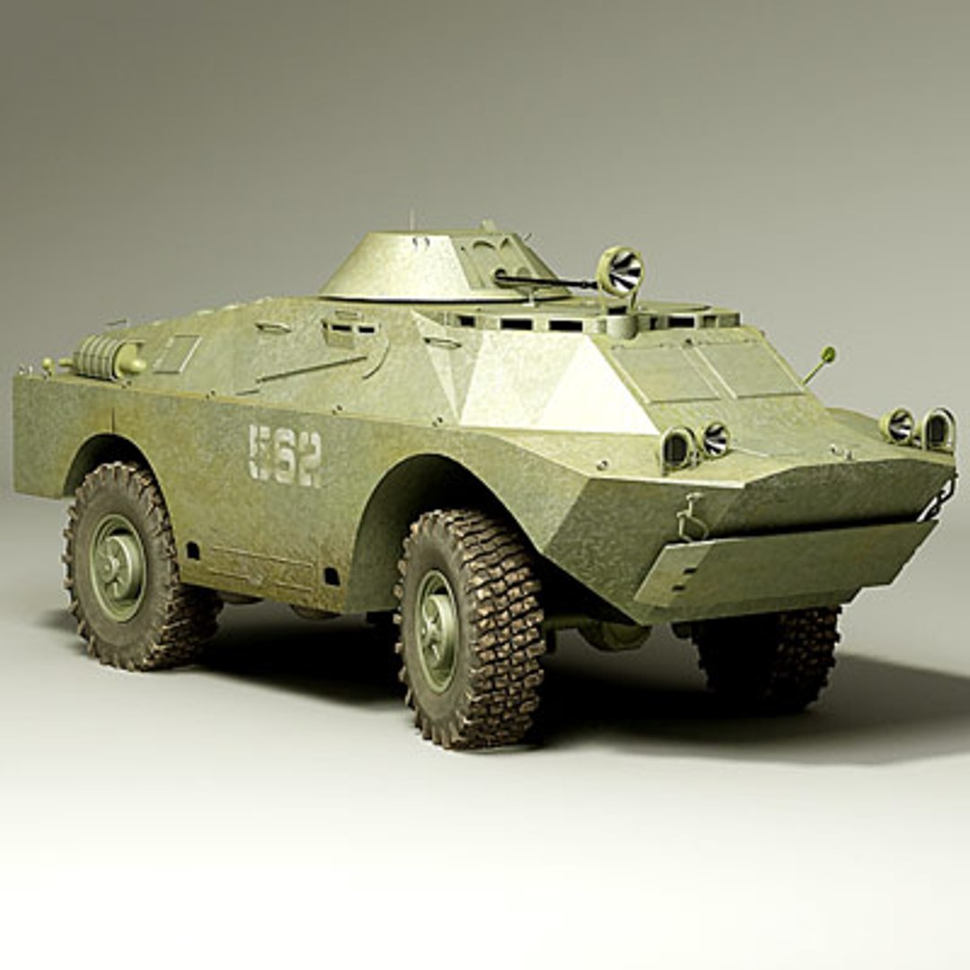 Brdm Btr-40p-2 Btr 3d Model