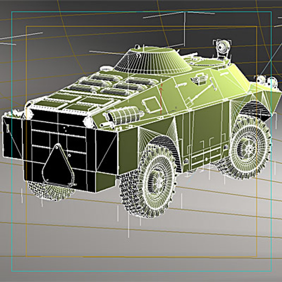 Brdm Btr-40p-2 Btr 3d Model
