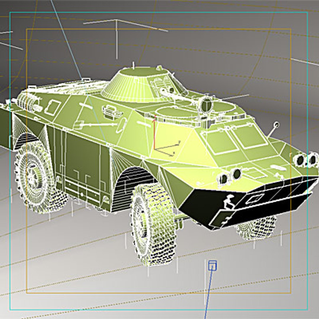 Brdm Btr-40p-2 Btr 3d Model