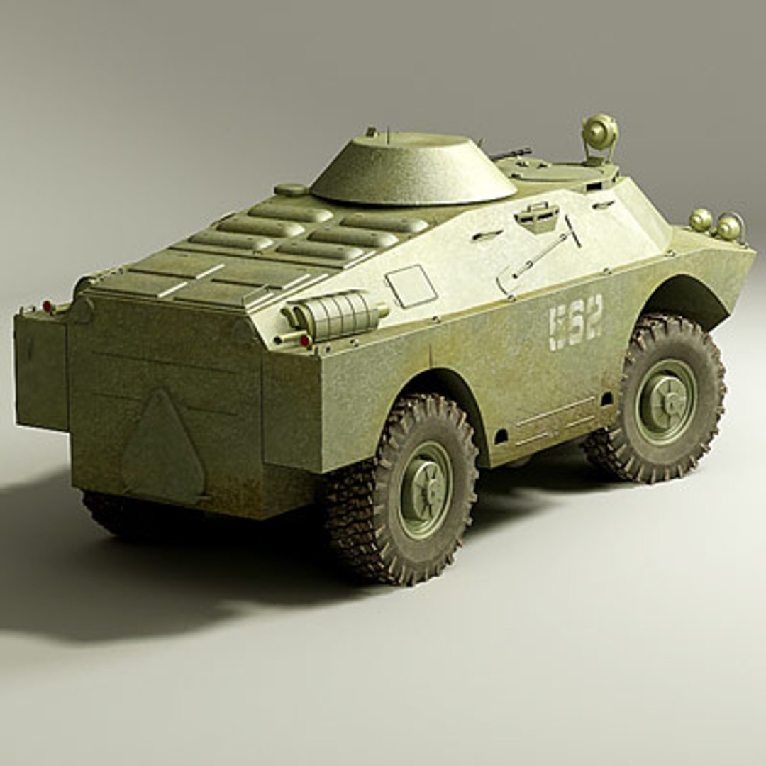 Brdm Btr-40p-2 Btr 3d Model