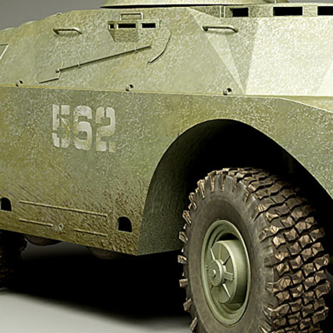 Brdm Btr-40p-2 Btr 3d Model