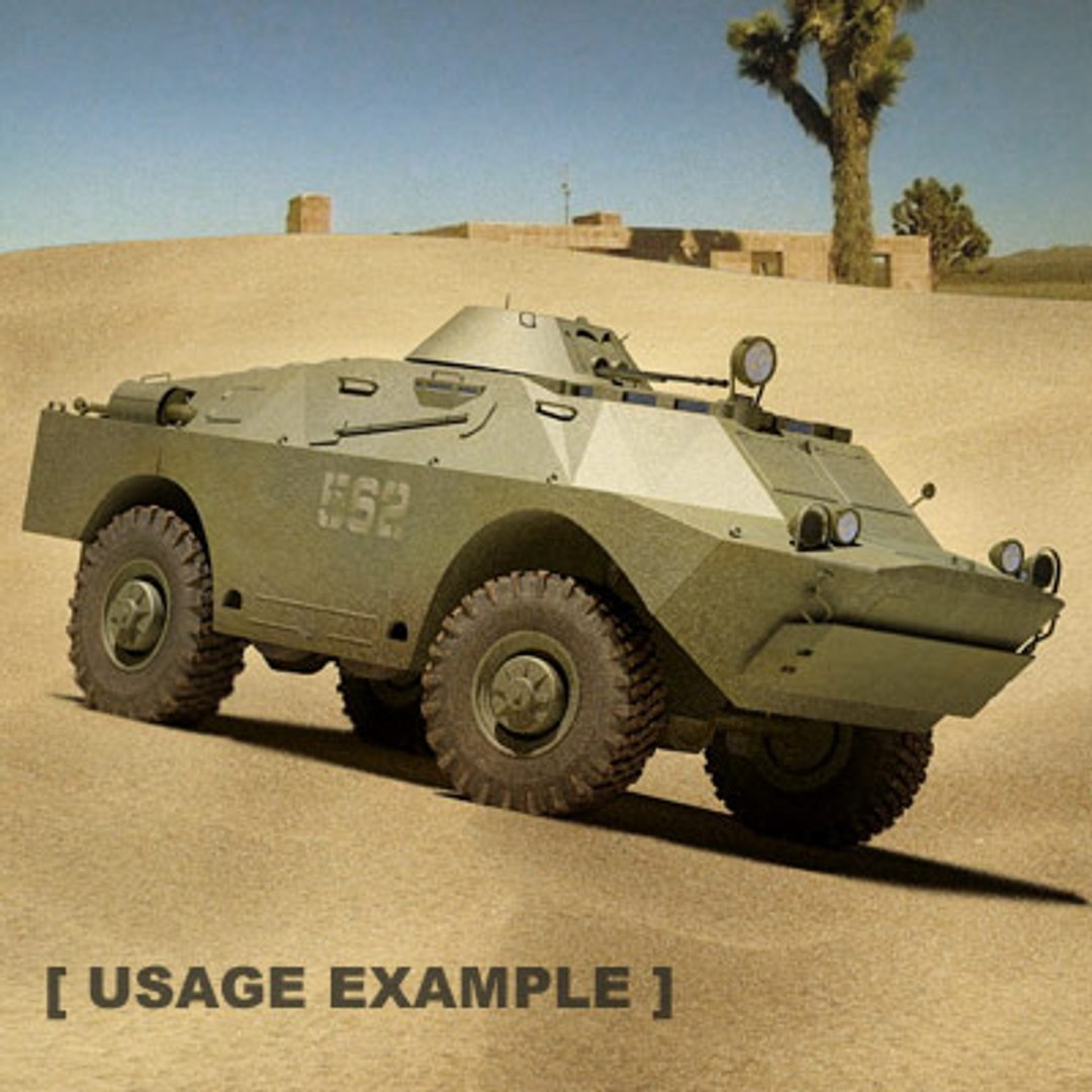 Brdm Btr-40p-2 Btr 3d Model