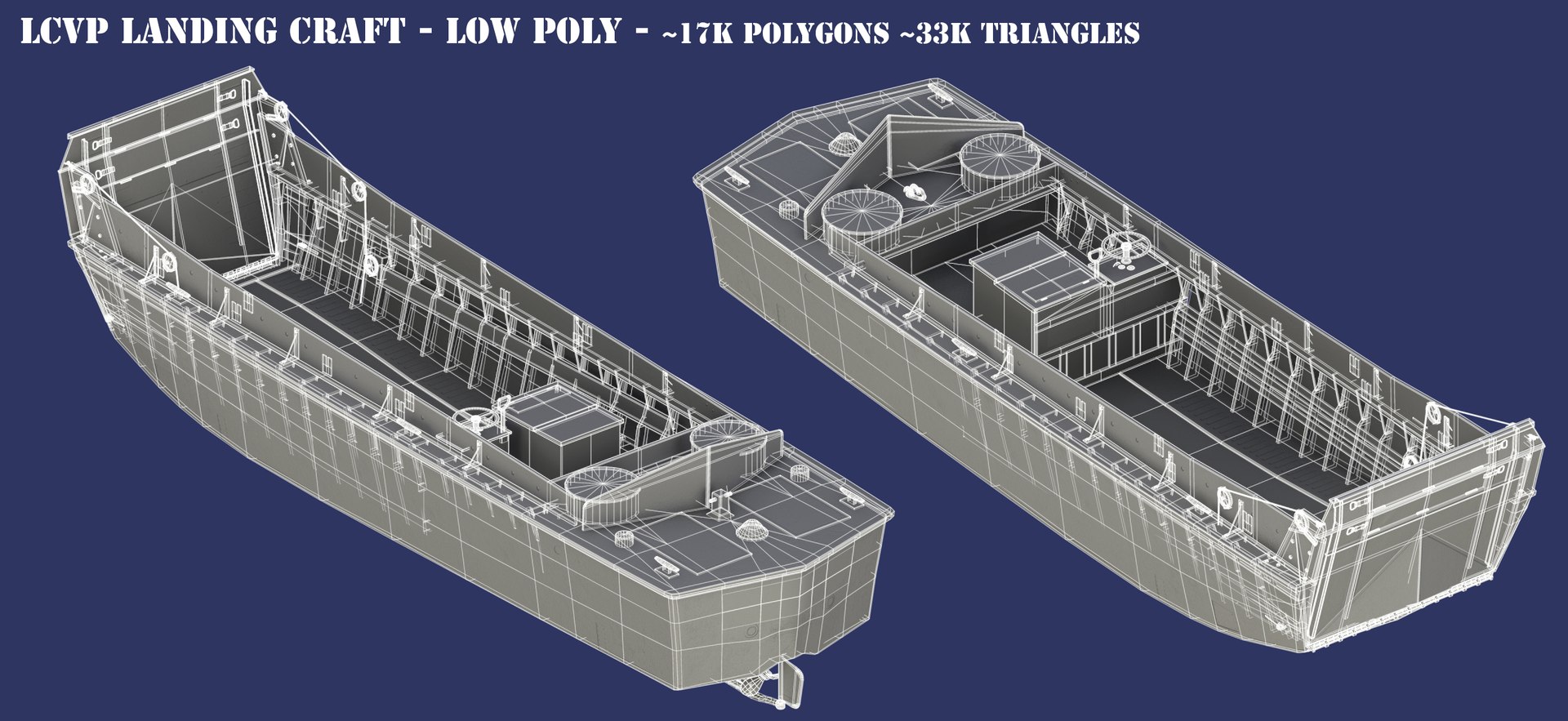Landing Craft - Boat Model - TurboSquid 1708387