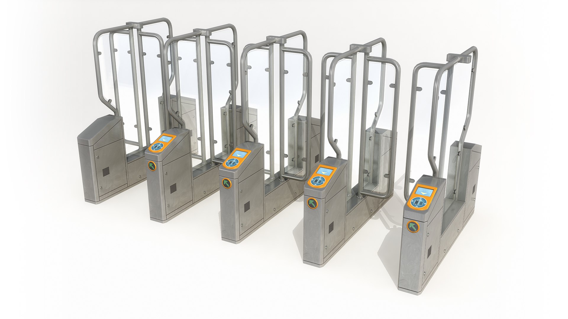 Turnstile Gate 1 3D model - TurboSquid 1930997