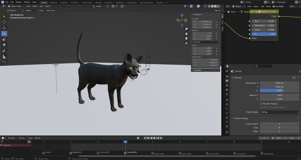 modelo 3d Fur Cat Black Rigged and Animated - TurboSquid 1981416