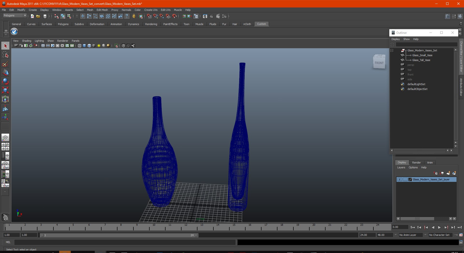 3D Model Glass Modern Vases Set - TurboSquid 1472280