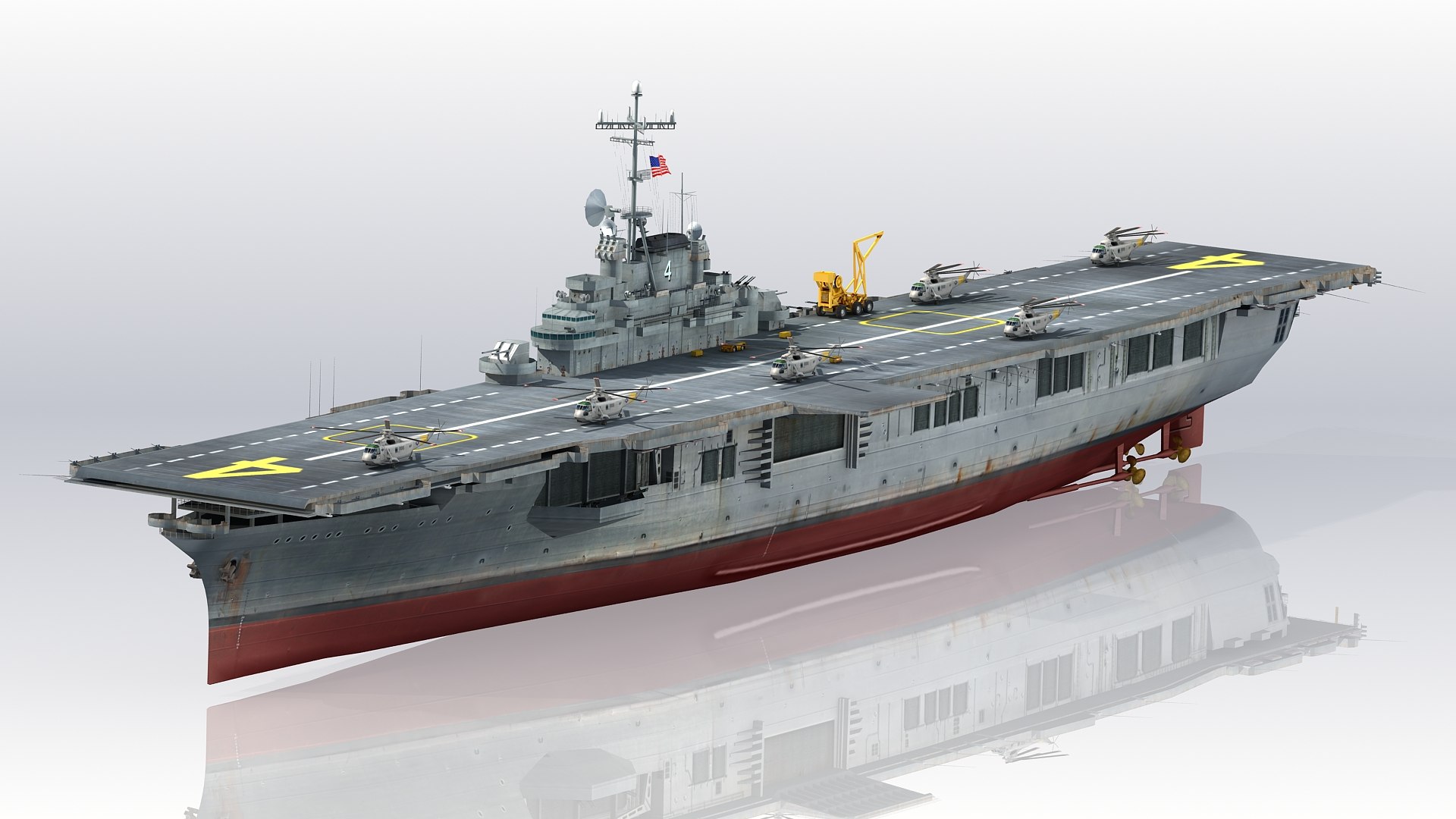 3D USS Boxer LPH-4 CV-21 Model - TurboSquid 2077057