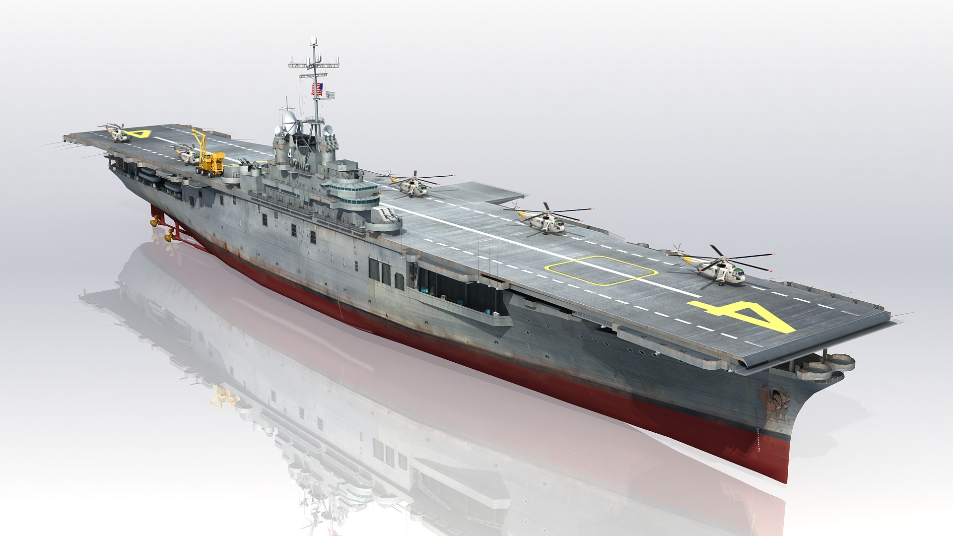 3D USS Boxer LPH-4 CV-21 model - TurboSquid 2077057