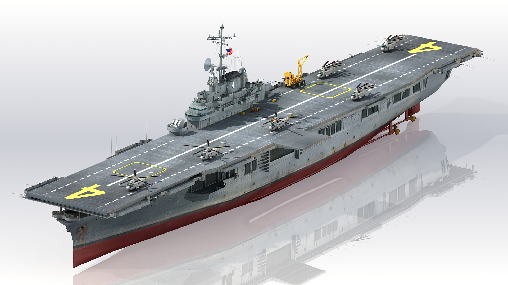 3D USS Boxer LPH-4 CV-21 Model - TurboSquid 2077057